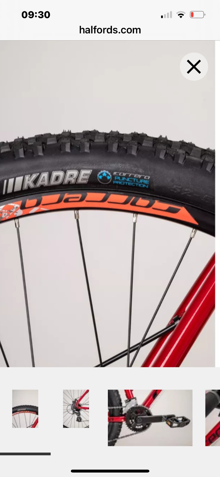 Carrera Valour Disc Men’s 16-Speed Mountain Bike – Red – X-Large 22 ...